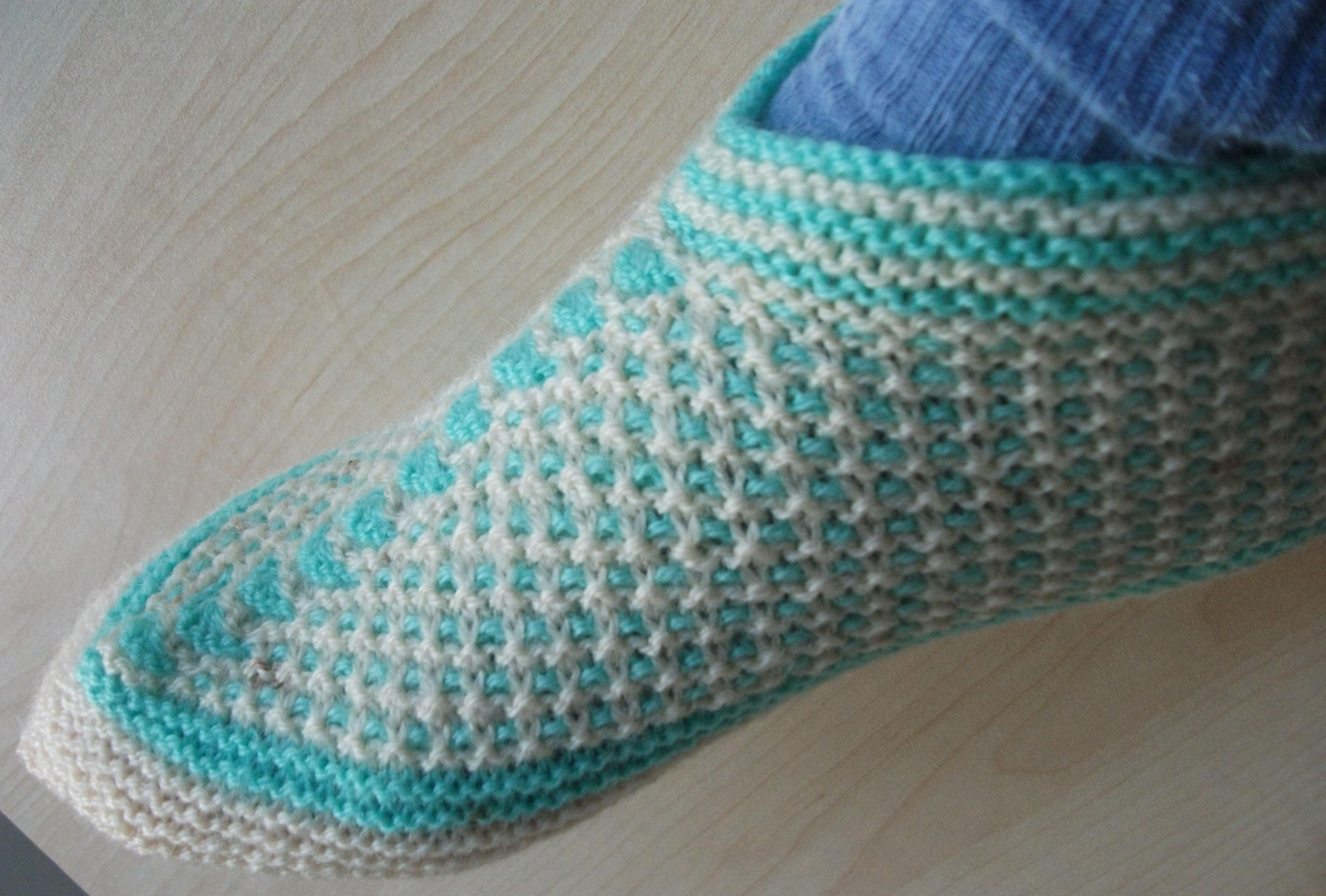 Authentic Traditional Hand Knitted Slippers, Turkish Socks, Home Shoes ...